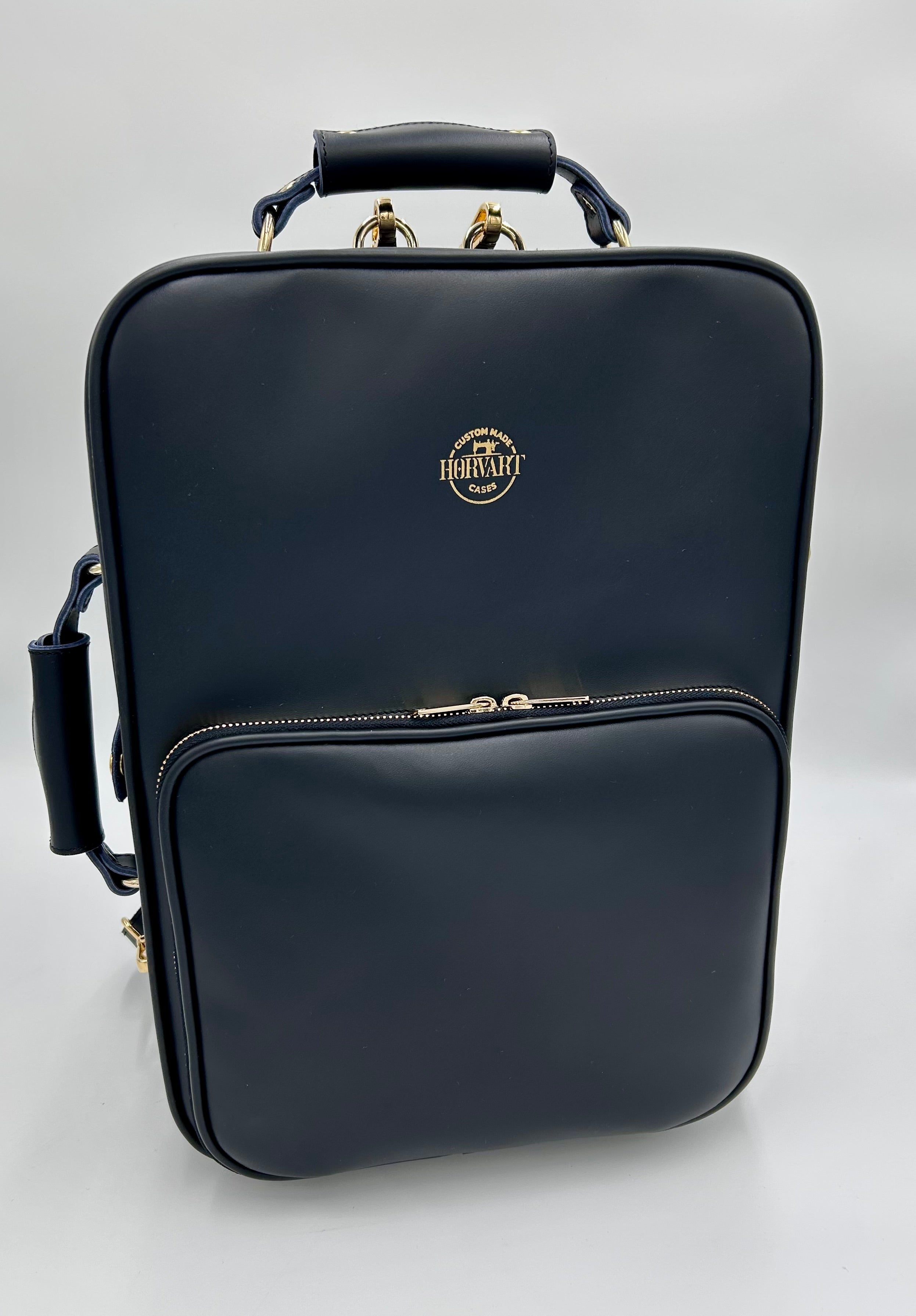 Double Case for 2 clarinets - The black one with gold-tone logo and zi ...
